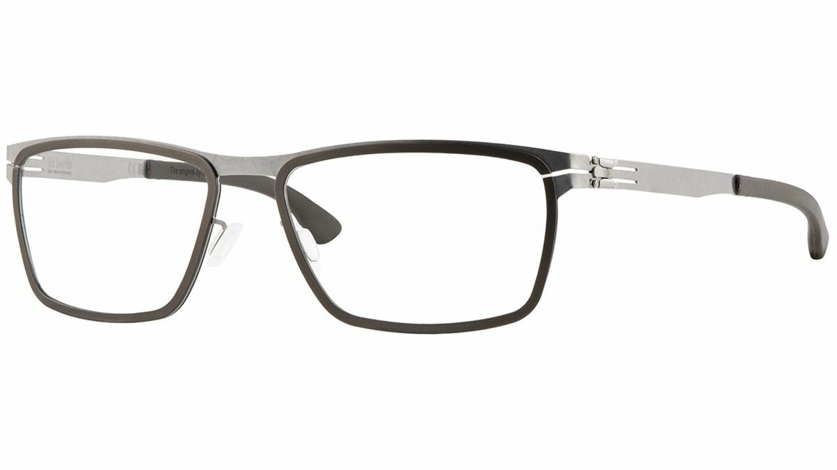 Оправа для очков Ic! Berlin Chromium rough Graphite мужские очки матового светло-серого цвета