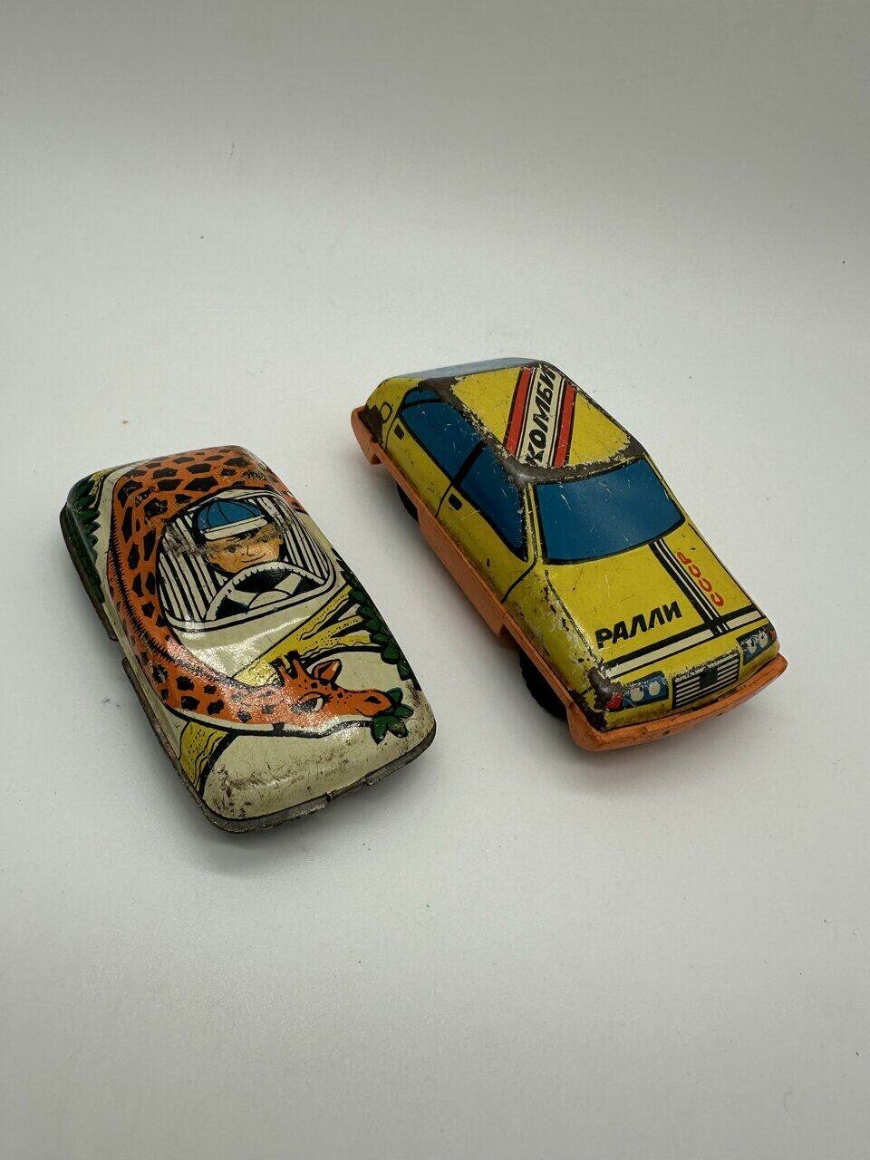 Машинки "Труд", металл, СССР, 1980-е годы, винтажные, 2 штуки