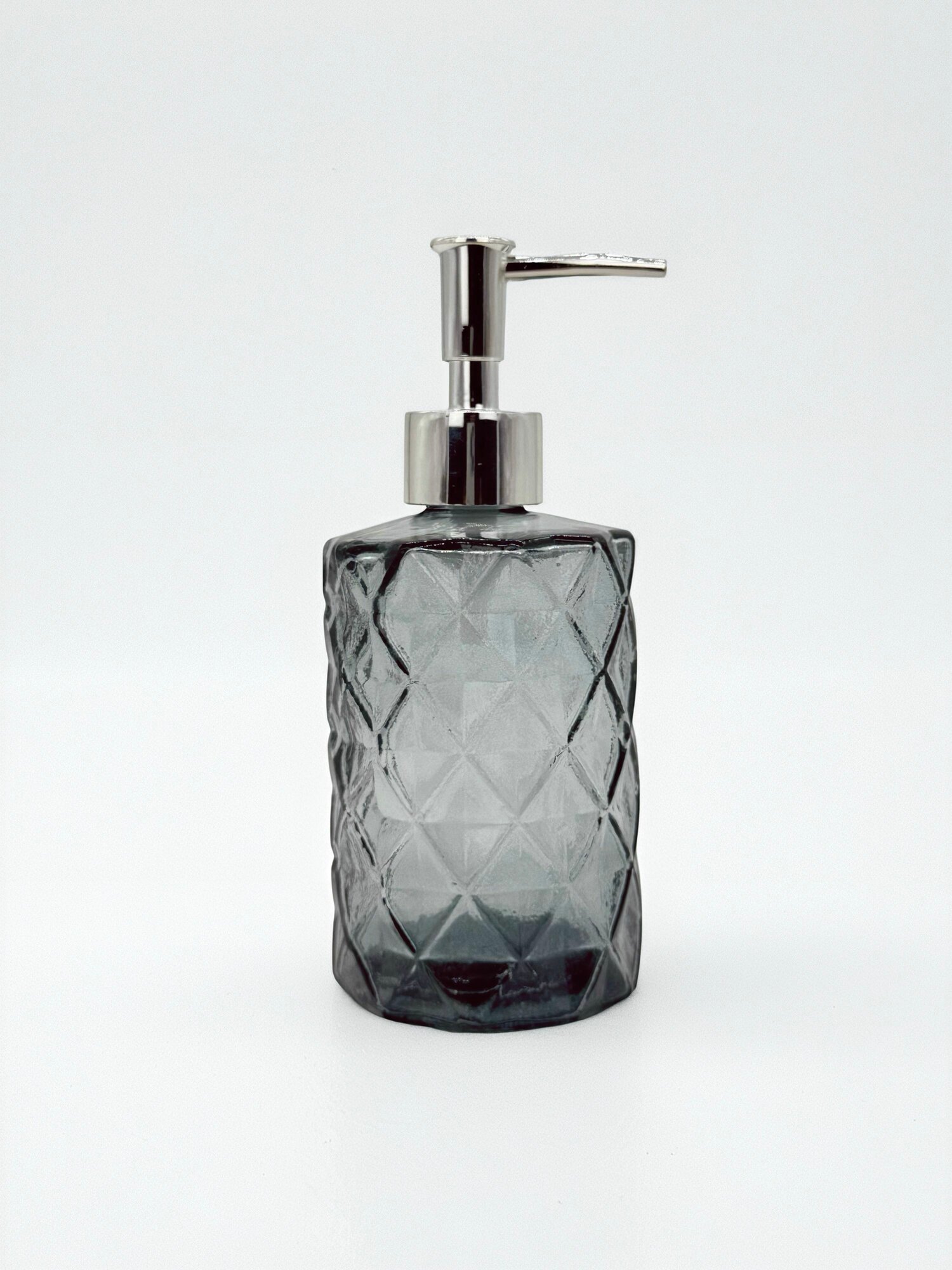 Дозатор, диспенсер для жидкого мыла, диспенсер стеклянный, серый