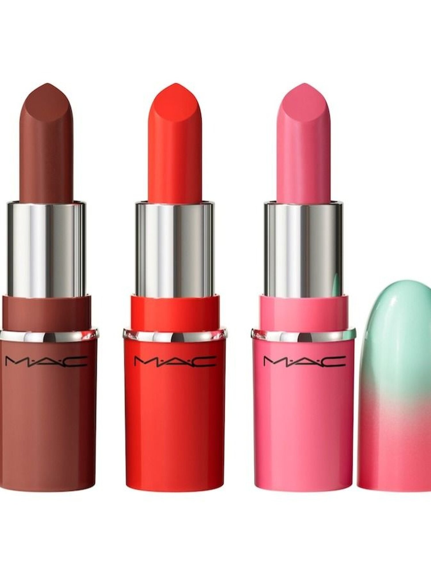 M.A.C Набор для макияжа губ Lustreglass Wildest Gleams Mini Lustreglass Lip Trio: Bright