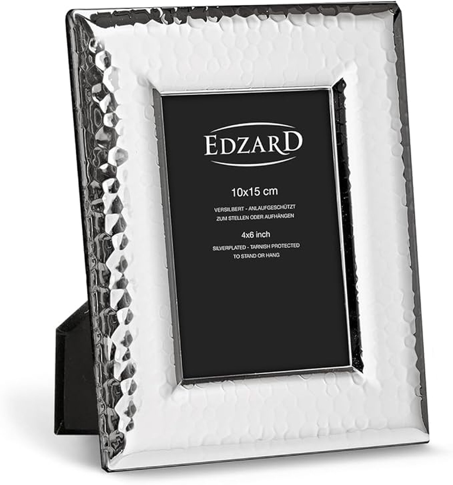 Рамка для фотографий Edzard Positano, размер 10х15 см, цвет серебристый, 3822_EDZARD