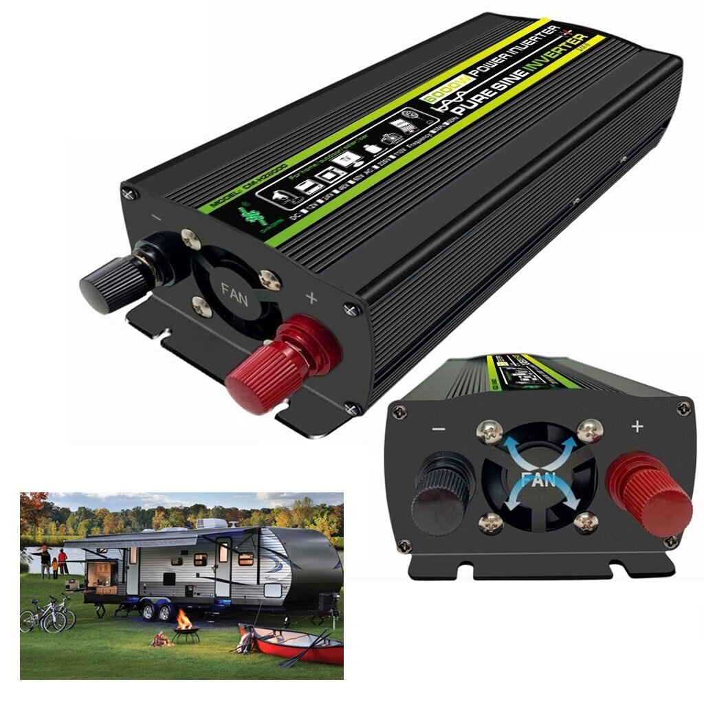 Инвертор 6000 Вт постоянного тока 12–48 В переменного тока 220 В с чистой синусоидой