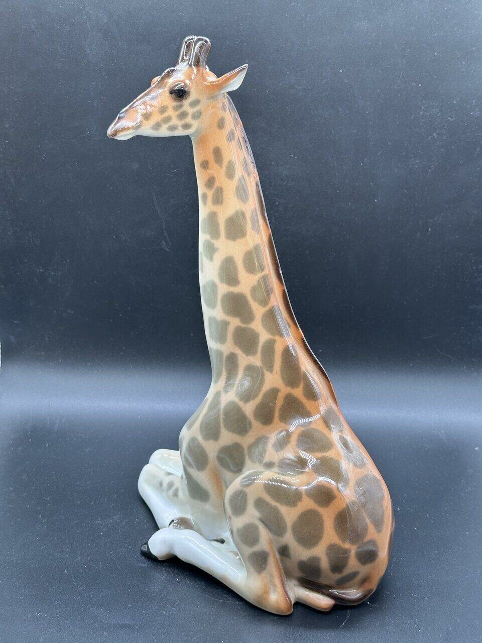 Статуэтка Жираф Лфз Фарфор ссср 70 годы Винтажная Шикарная 30см