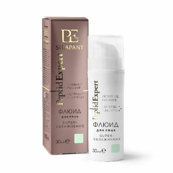 Флюид для лица Крем-Хна Суперувлажнение, с пептидами, 30 мл