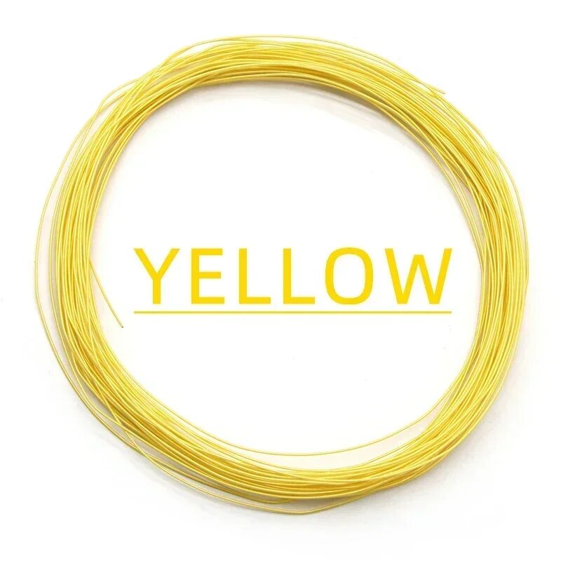 Электрический кабель UL1423 медный с серебряным покрытием 34 AWG, Yellow, 10 Meters