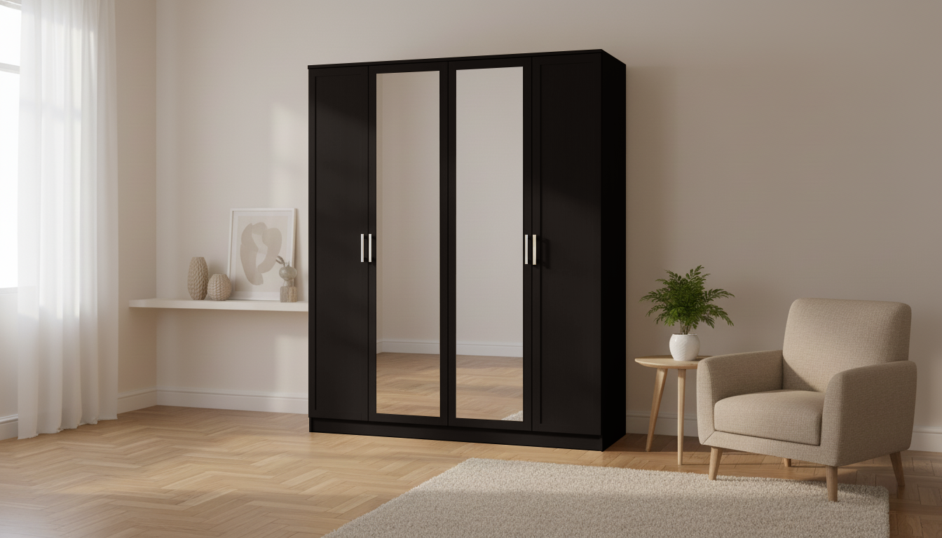 Шкаф Кама 4 Венге Цаво 3354 NEW 230*45*250 см Дом мебели для вас Для одежды, в прихожую,