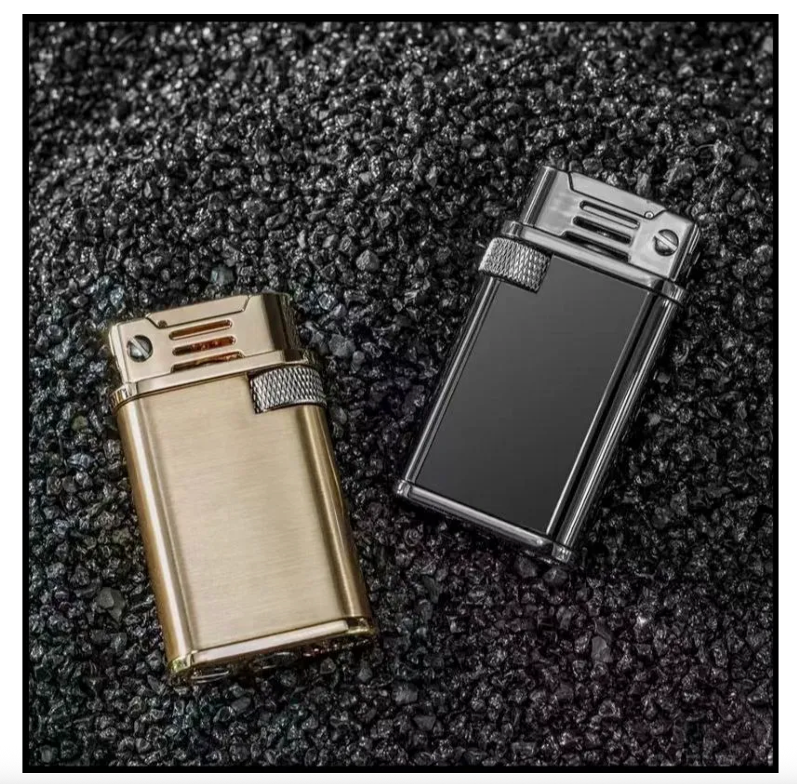 Бензиновая зажигалка Chief Дельта карманная , металл светлый