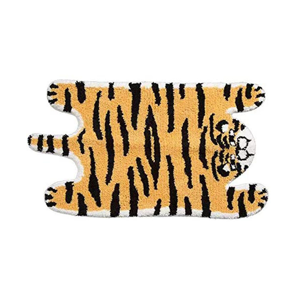 Милый мягкий коврик для ванной в форме тигра, коврик для спальни, ванной, кухни, водопоглощающий, нескользящий, небольшой коврик для двери, игровой коврик для детской комнаты (5090 см)