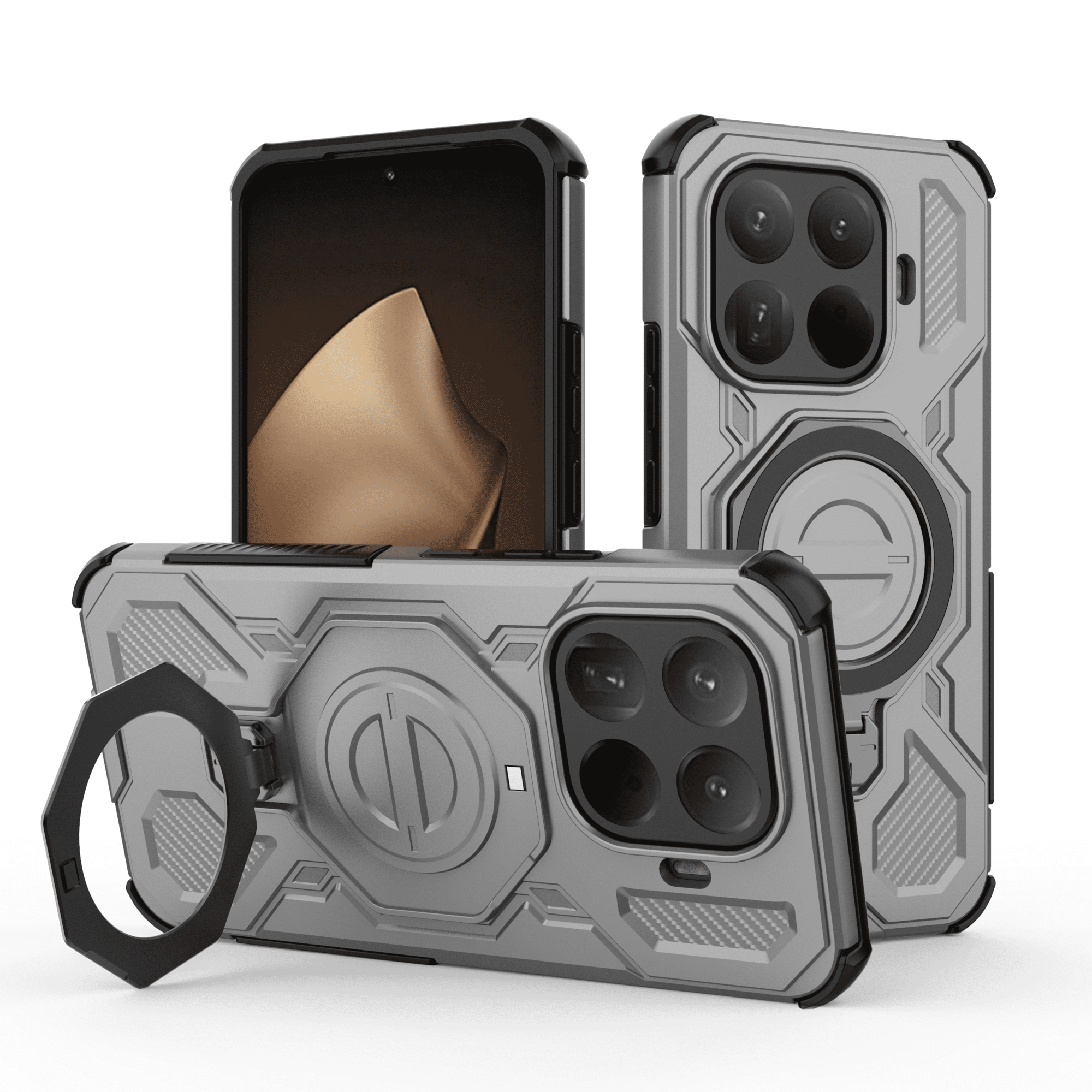 Чехол для Xiaomi 15T Pro / Сяоми 15T Про / Ксиаоми 15T Про Магнитный кронштейн защищающий от падения чехол для мобильного телефона