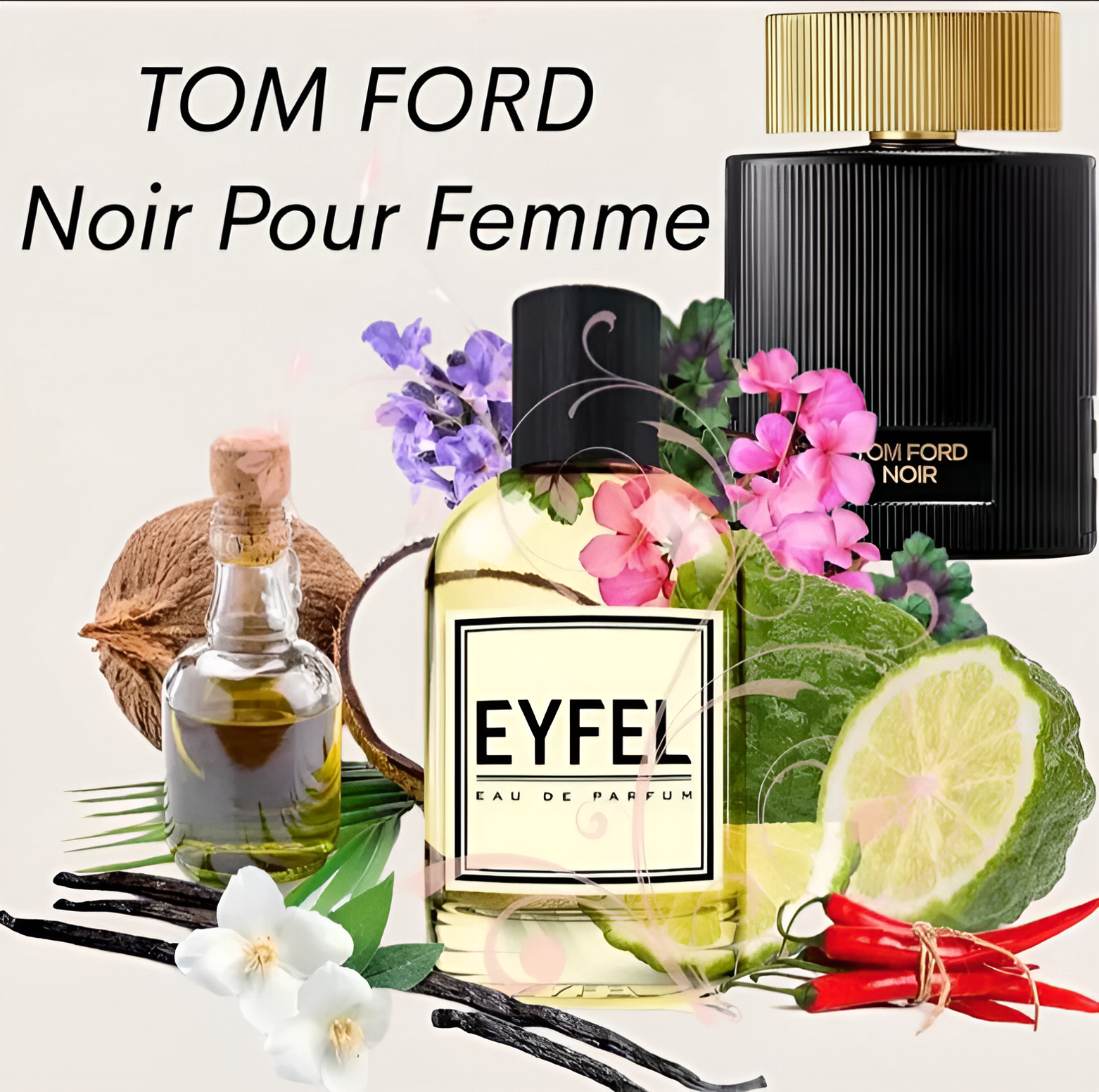 Духи унисекс EYFEL U11 Noir, восточные древесные, парфюм 50 мл