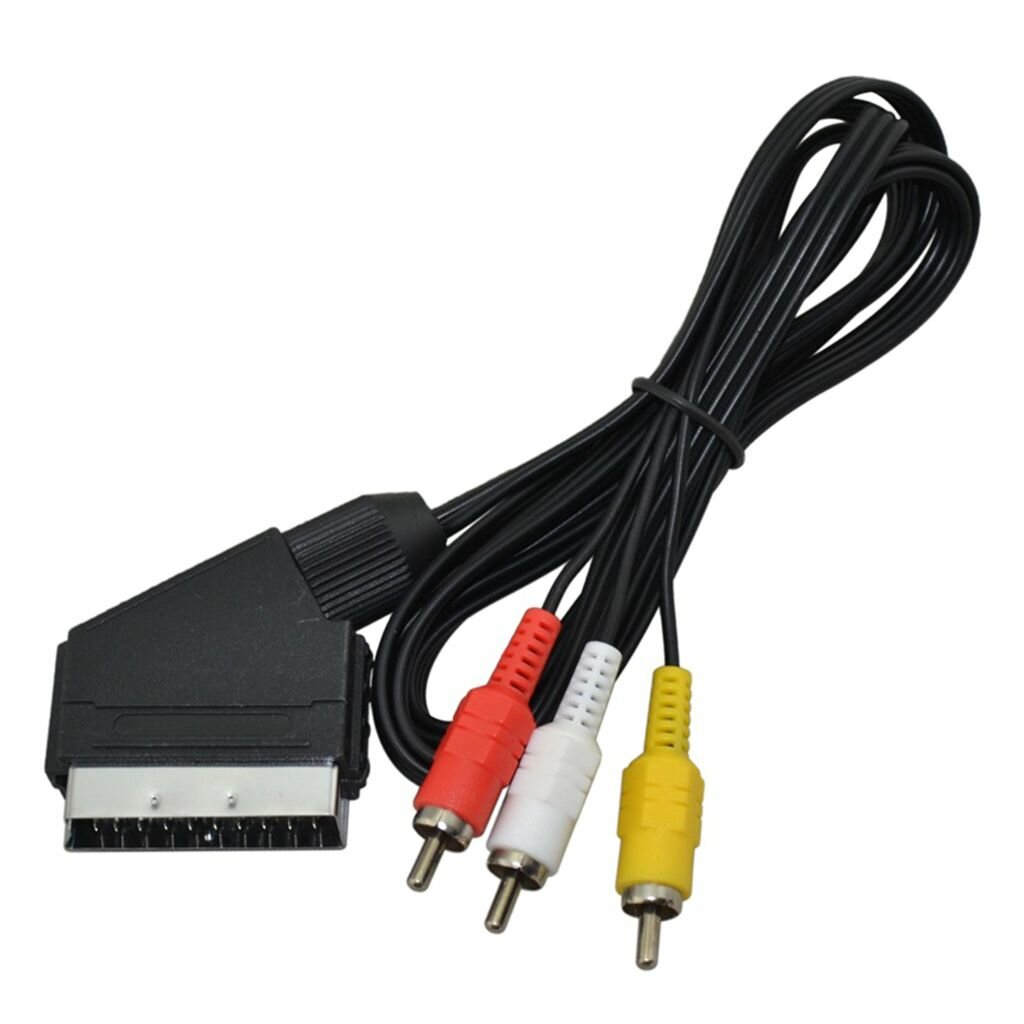 Кабель Scart на 3 RCA RGB 1.8м для NES/FC