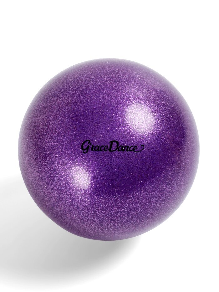 Мяч для художественной гимнастики Grace Dance, 15 см, фиолетовый