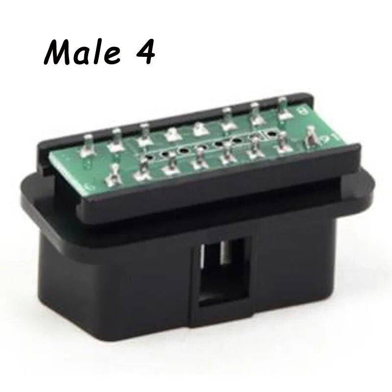 OBD2 разъем Male 4, 12V