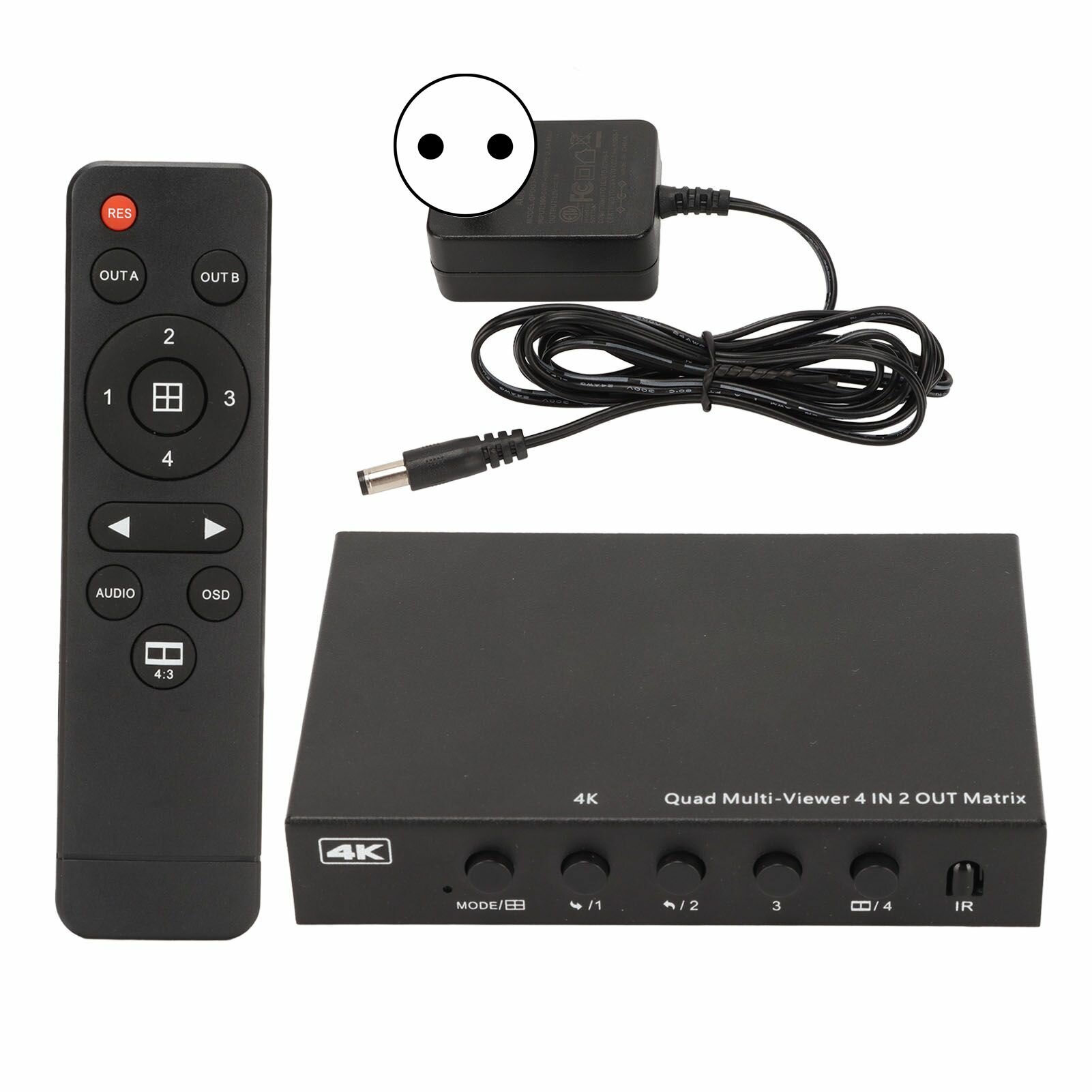 Разветвитель 4x2 HDMI 4K 30 Гц