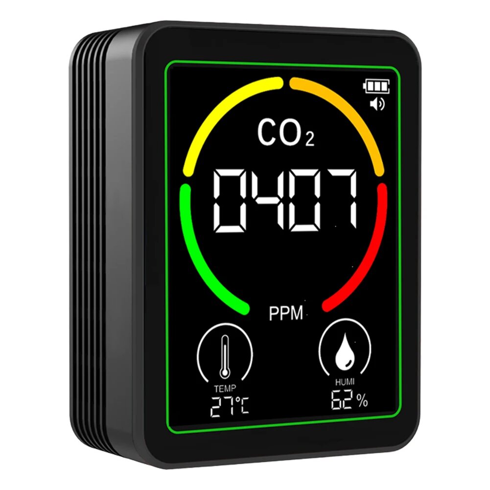 Газоанализатор CO2 3 в 1 Black