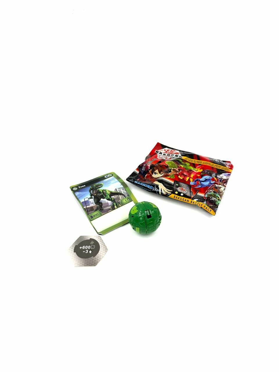 Игрушка Bakugan, случайный боевой шар-трансформер с картой для детей — фото 1