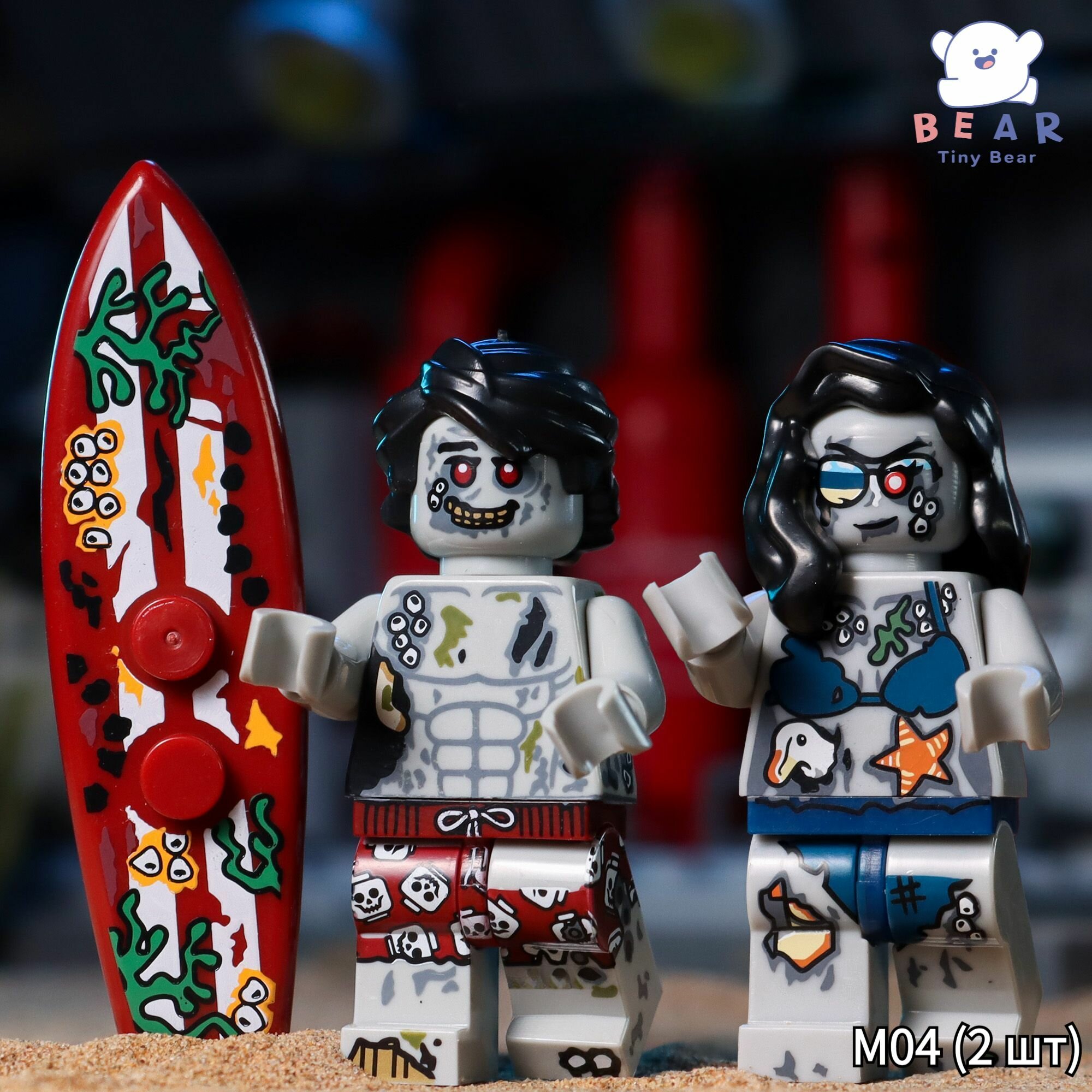 Модель минифигурки из строительных блоков для зомби с ядерным излучением, аксессуары для минифигурок MOC, строительство сцены Resident Evil, совместимы с легo конструкторами