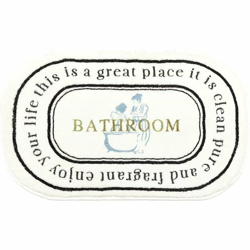 Противоскользящий коврик для двери из искусственного кашемира, style4 Bath Mat, 40 см х 60 см