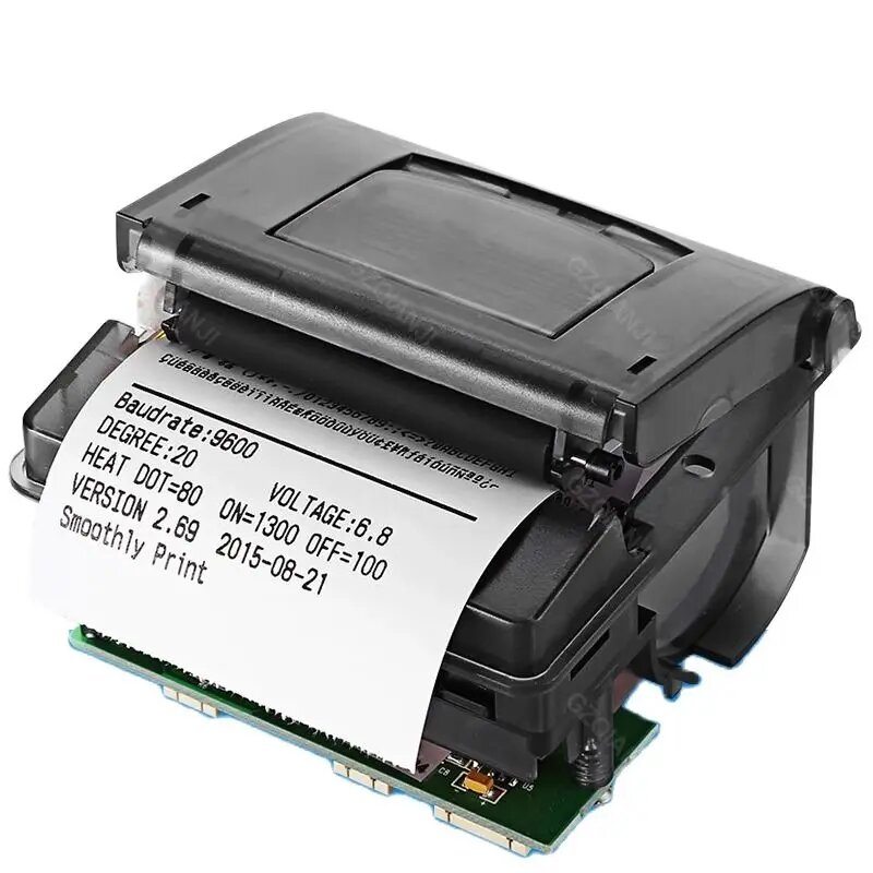 GOOJPRT Встроенный принтер для чековых билетов POS с интерфейсом RS232/TTL 5 В-9 В Windows Android 58 мм Мини-термопанельный принтер, RS232 TTL