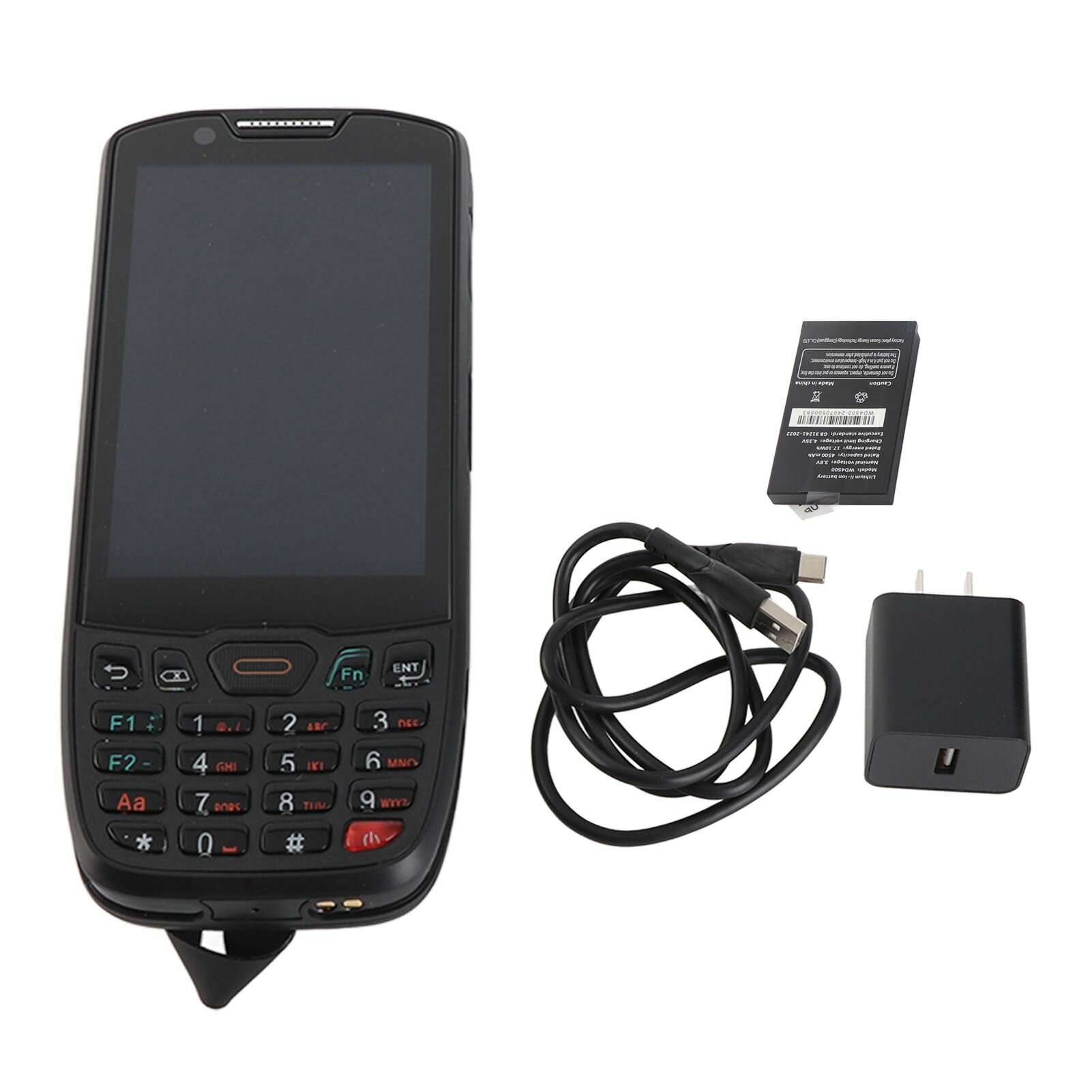 For Android 13.0 2D Barcode Scanner PDA Handheld POS Terminal Data Collector Inventory Machine 4G WiFi BT Mobile Computer with 4 Inch Touchscreen 8MP Camera Warehouse Logisti