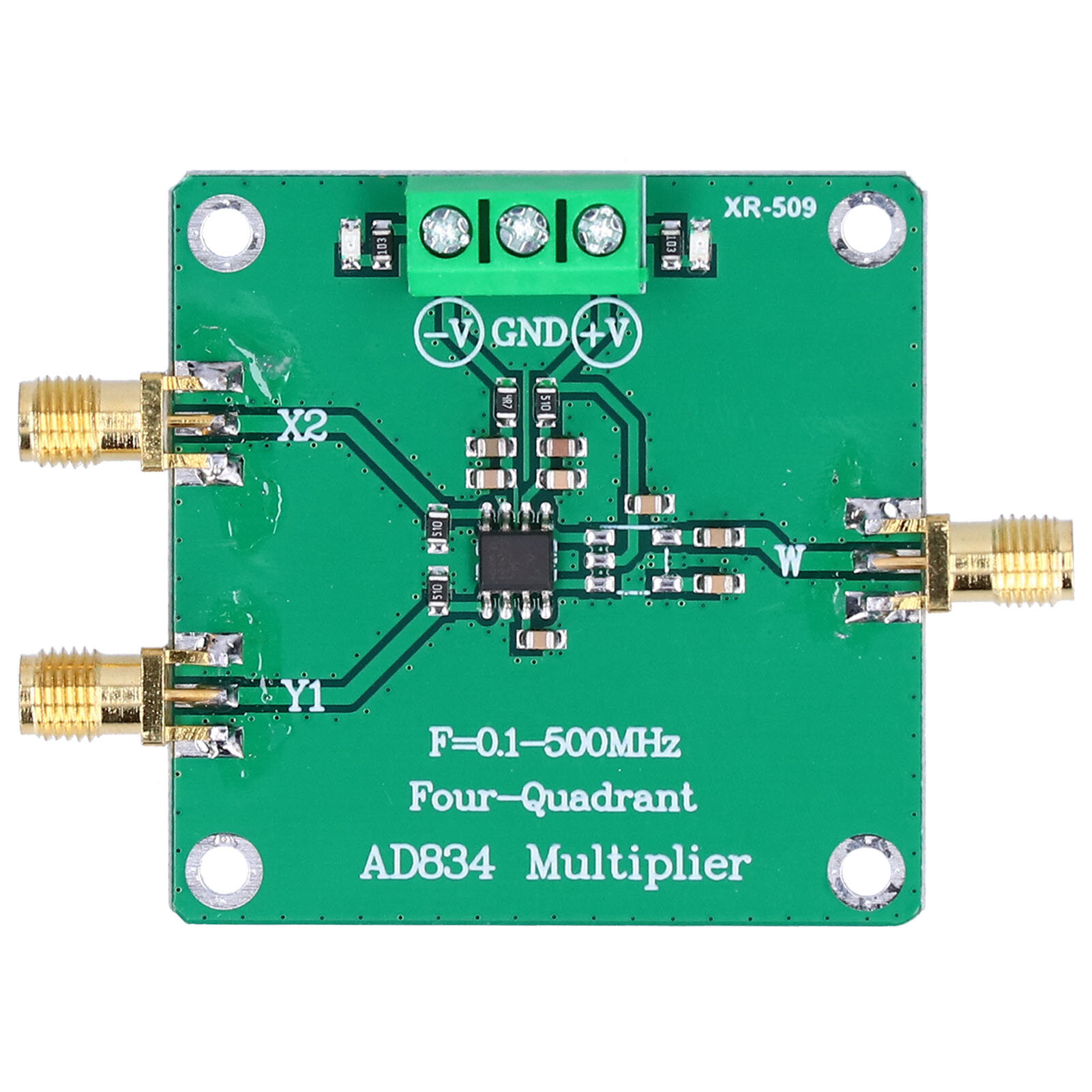 Модуль микшера RF PCB 4 Квадрант аналоговый мультипликатор Плата Плата Тестовое оборудование детали 0,1–500 МГц AD834
