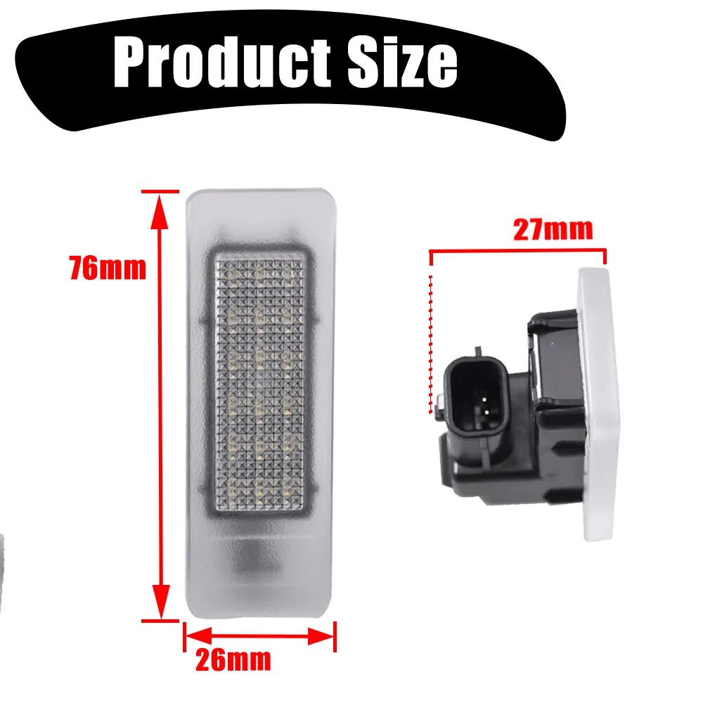 Лампа автомобильная LED, 2 шт. арт. DP025-FC2