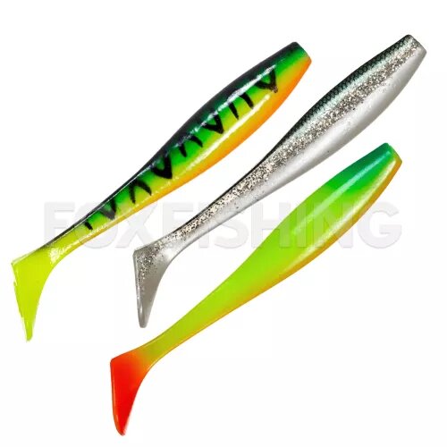 Силиконовая приманка Narval Choppy Tail 14cm #012 3шт. #mix1 (#006, #012, #026)