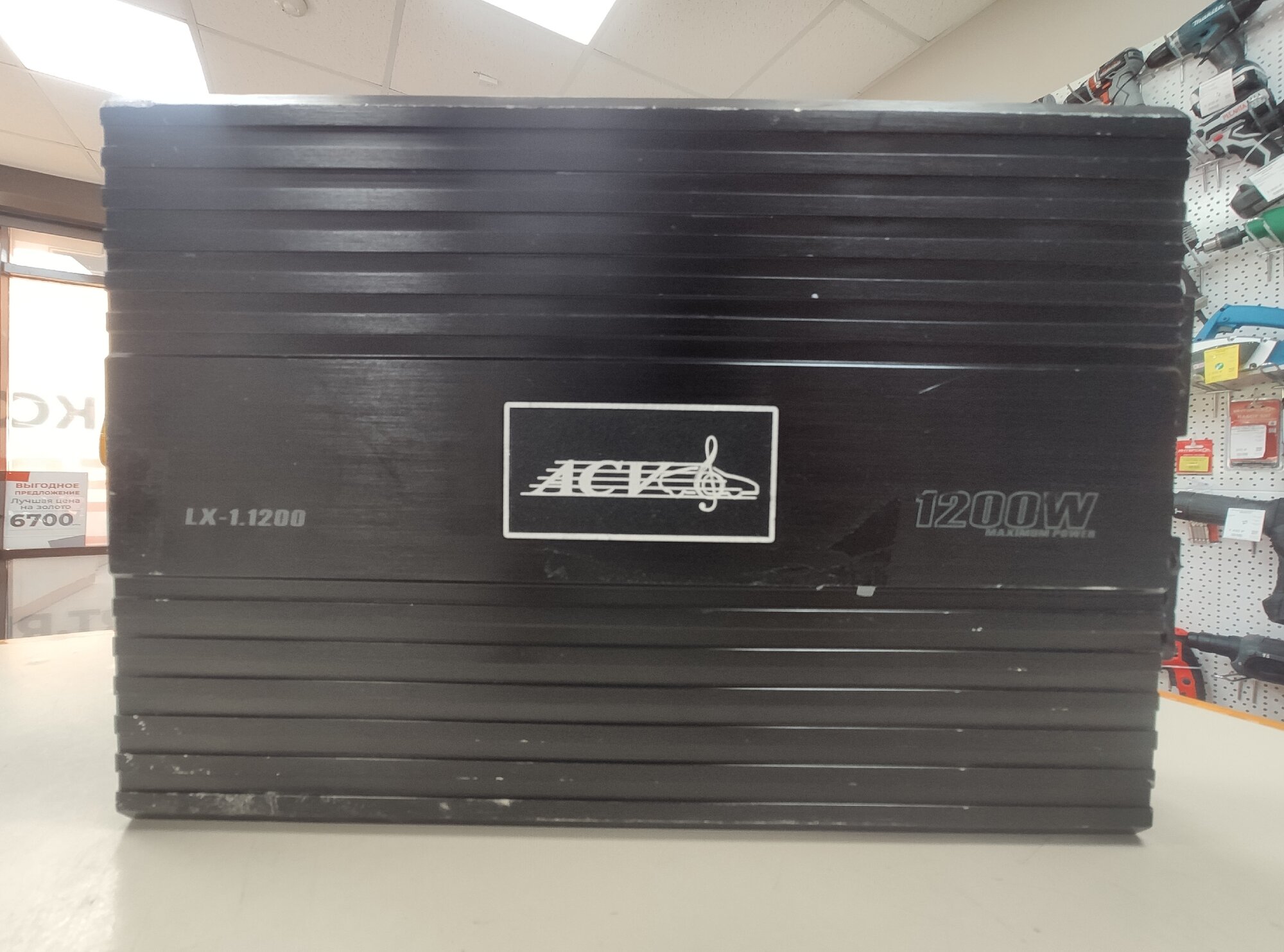 Усилитель для сабвуфера ACV LX-1.1200, моноблок класса D, 1200 Вт Б/У, уценка