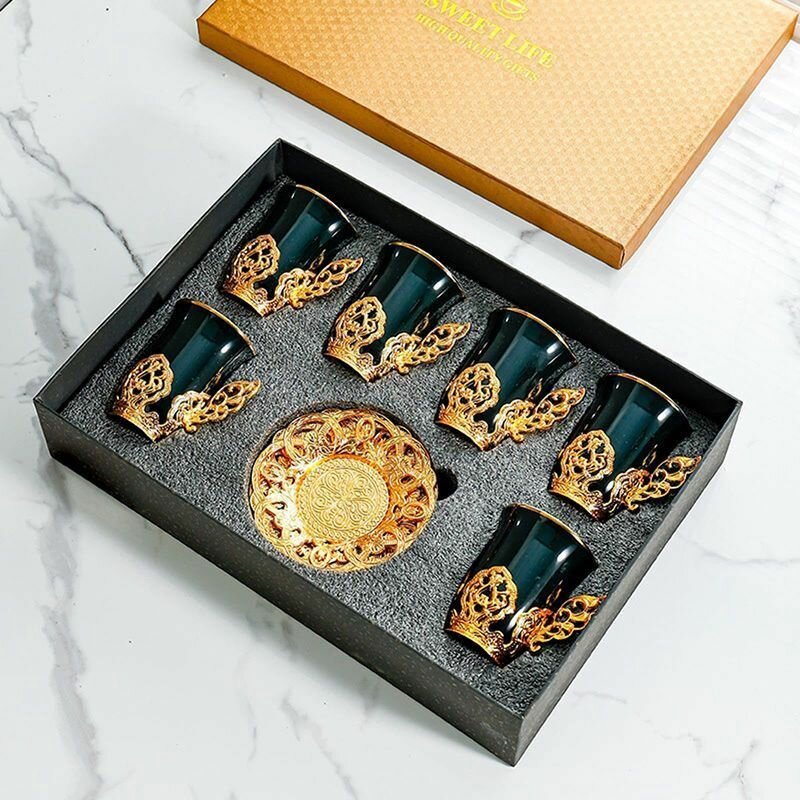 Стакан армуды для чая 250 мл 12 шт черный