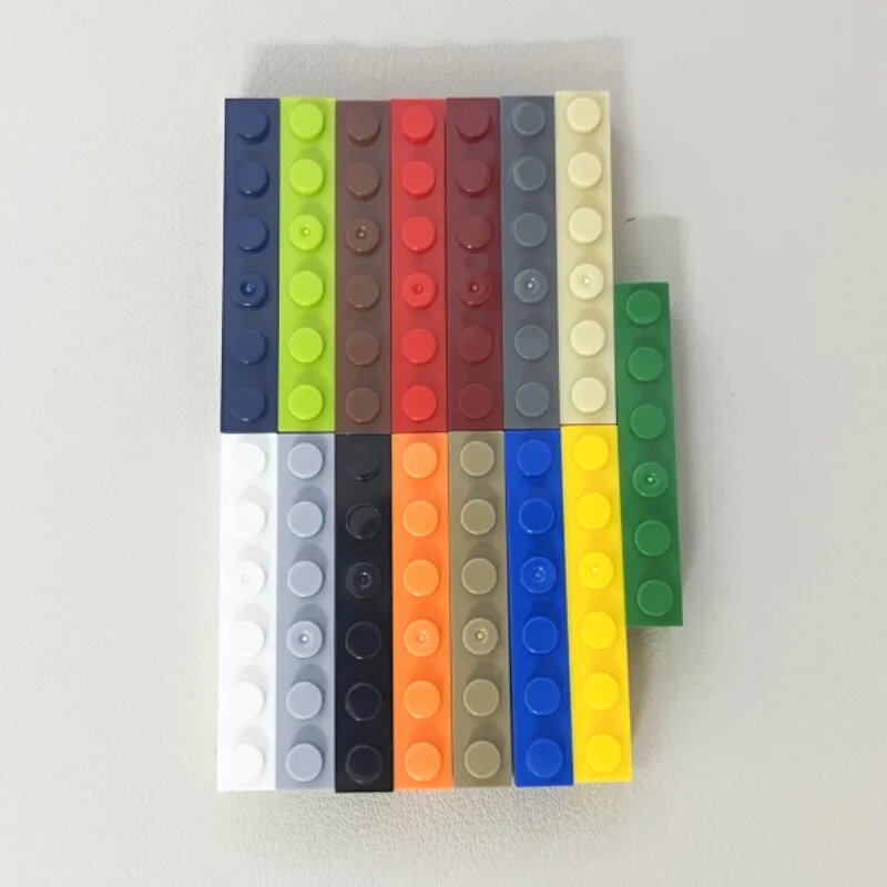 Оранжевый LEGO модуль 1x6 — фото 1