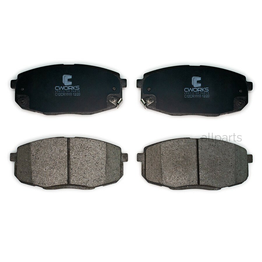 CWORKS C12CR1010 Тормозные колодки передние, NAO (Замена для C11NR0035)