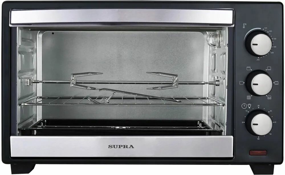 Мини-печь SUPRA MTS-3506, гриль, конвекция, 6 режимов работы, черный, 35 л