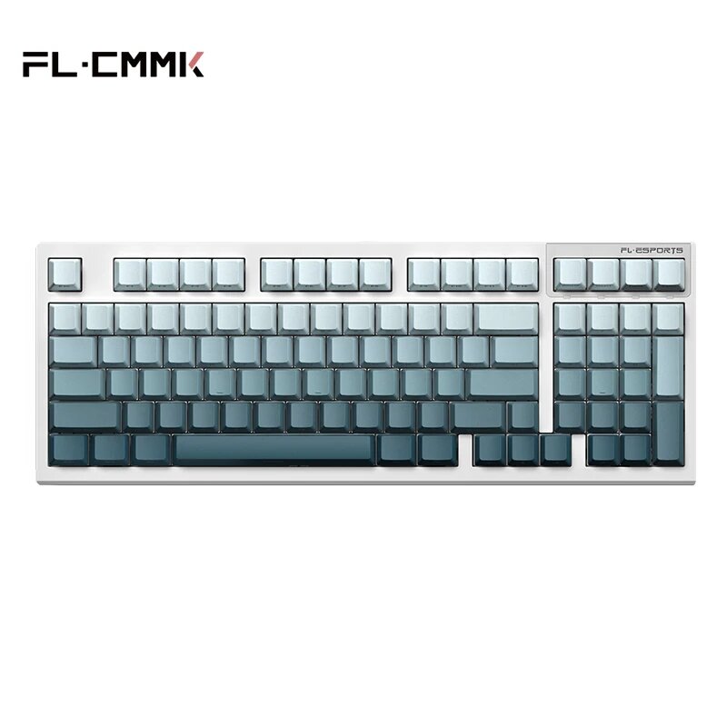 FL·ESPORTS FL980V2 PRO Механическая клавиатура 97 клавиш Blueberry Ice Cream, White Ultramarine