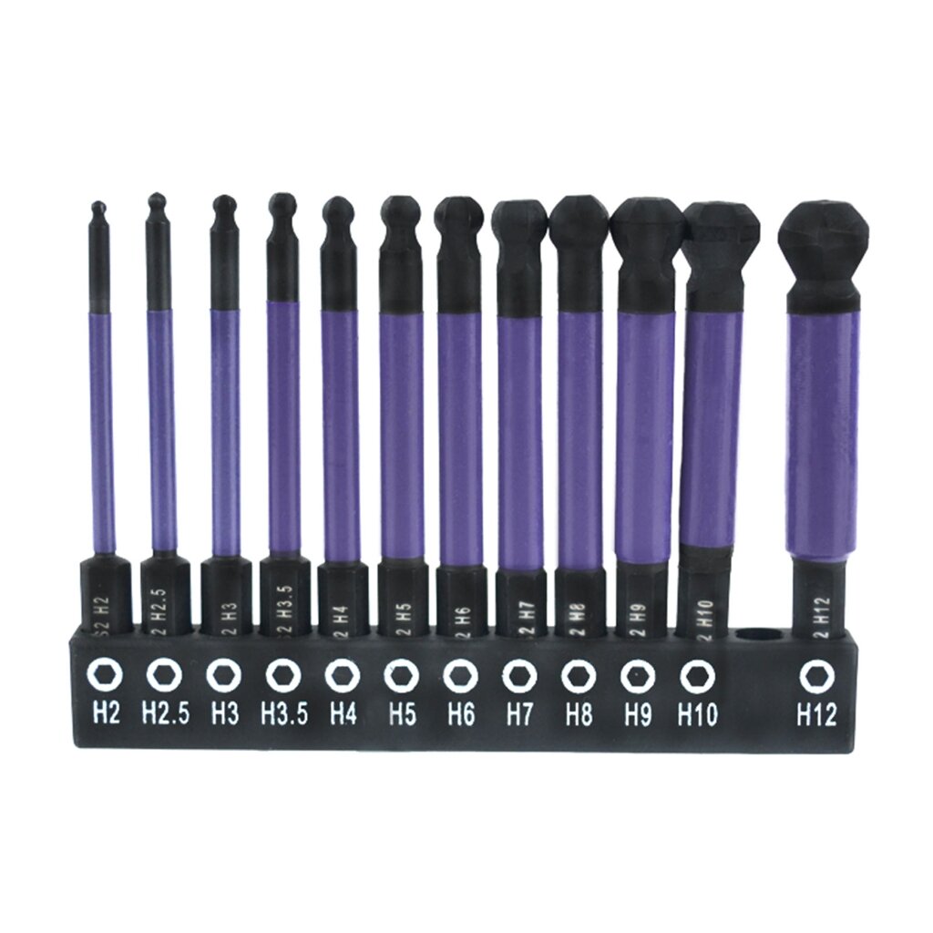 12 шт. Набор длинных бит с шестигранным наконечником