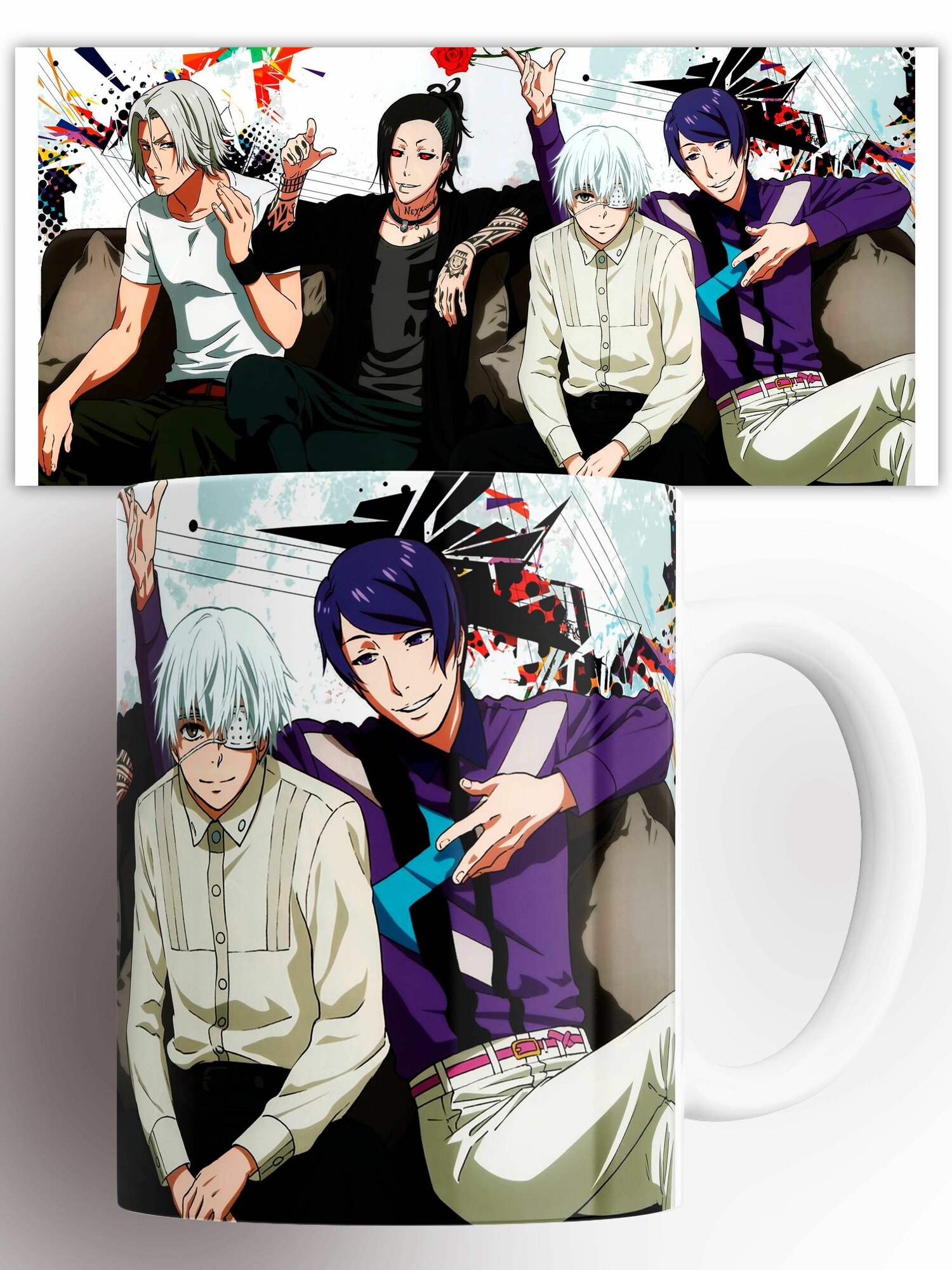 Кружка аниме Токийский Гуль 330 мл