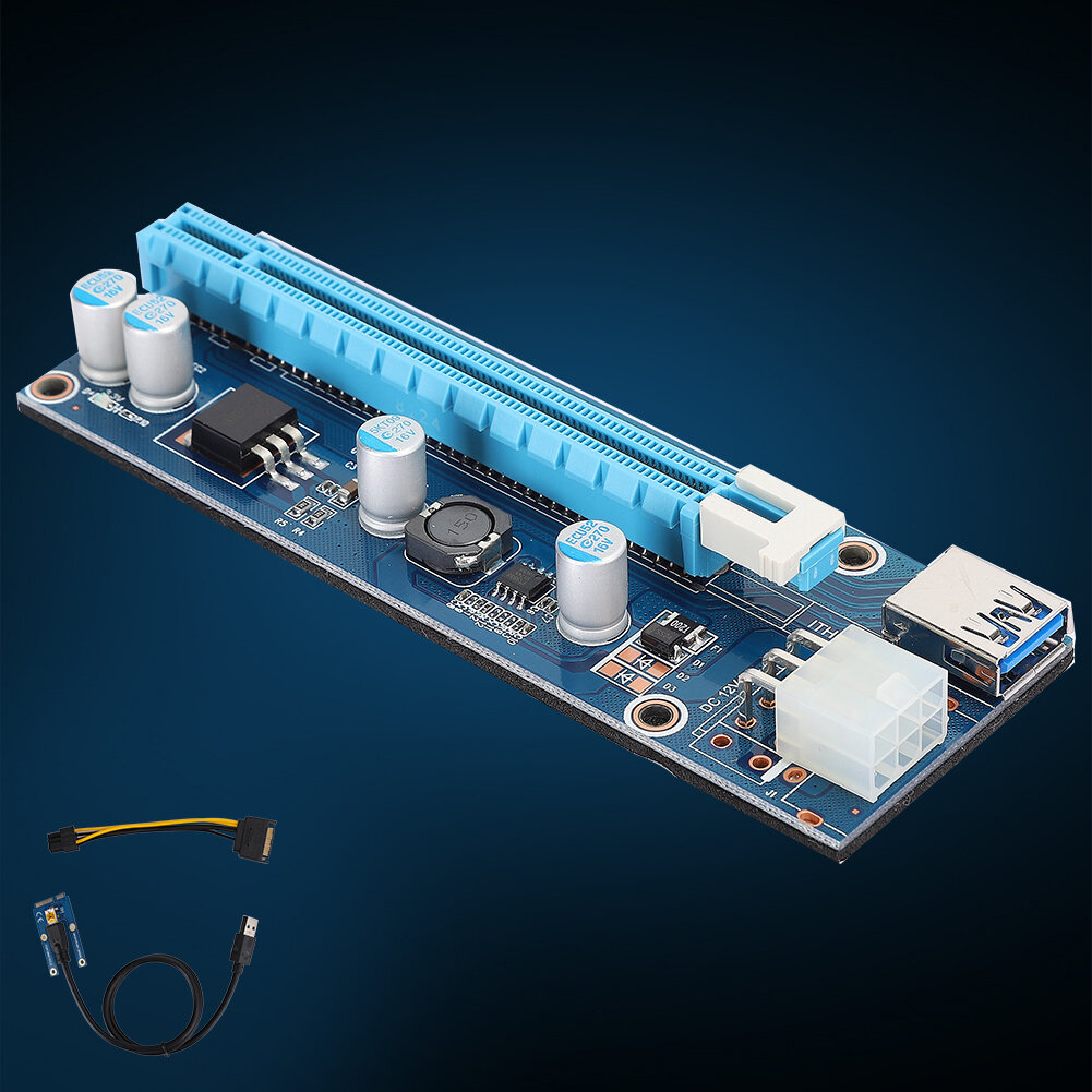 PCI-E, PCI-E 16x Extension Cable Adapter, for Computer — фото 1