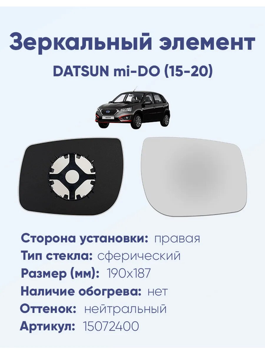 Зеркальный элемент правый DATSUN mi-DO (15-20)A20111504