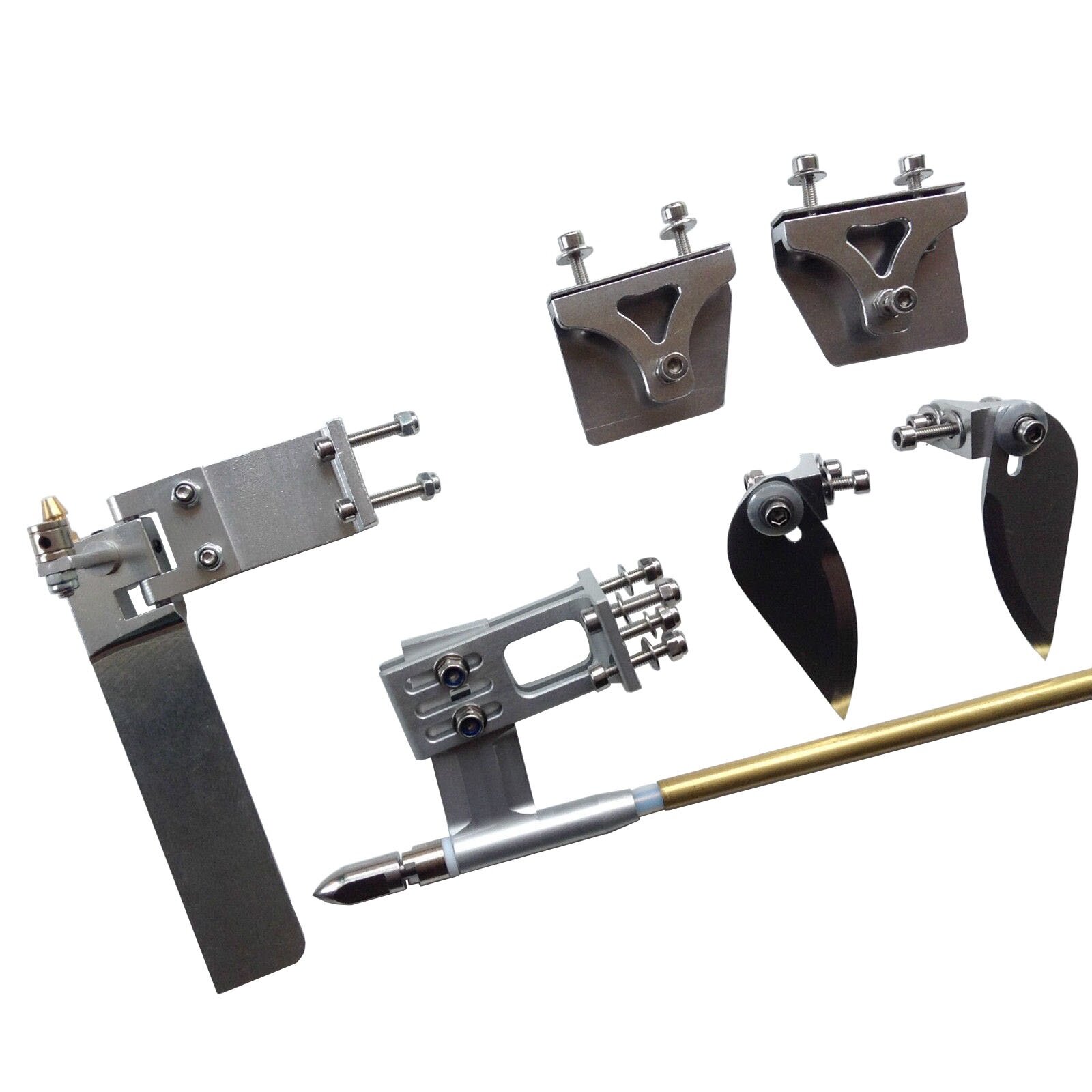 Детали Радиоуправляемой Лодки Гибкий Вал 4 Мм + Кронштейн Вала + Водопоглощающий Руль 95 Мм + Водяная Пластина Под Давлением + Водоструйные Аксессуары Для Бесщеточных Электролодок