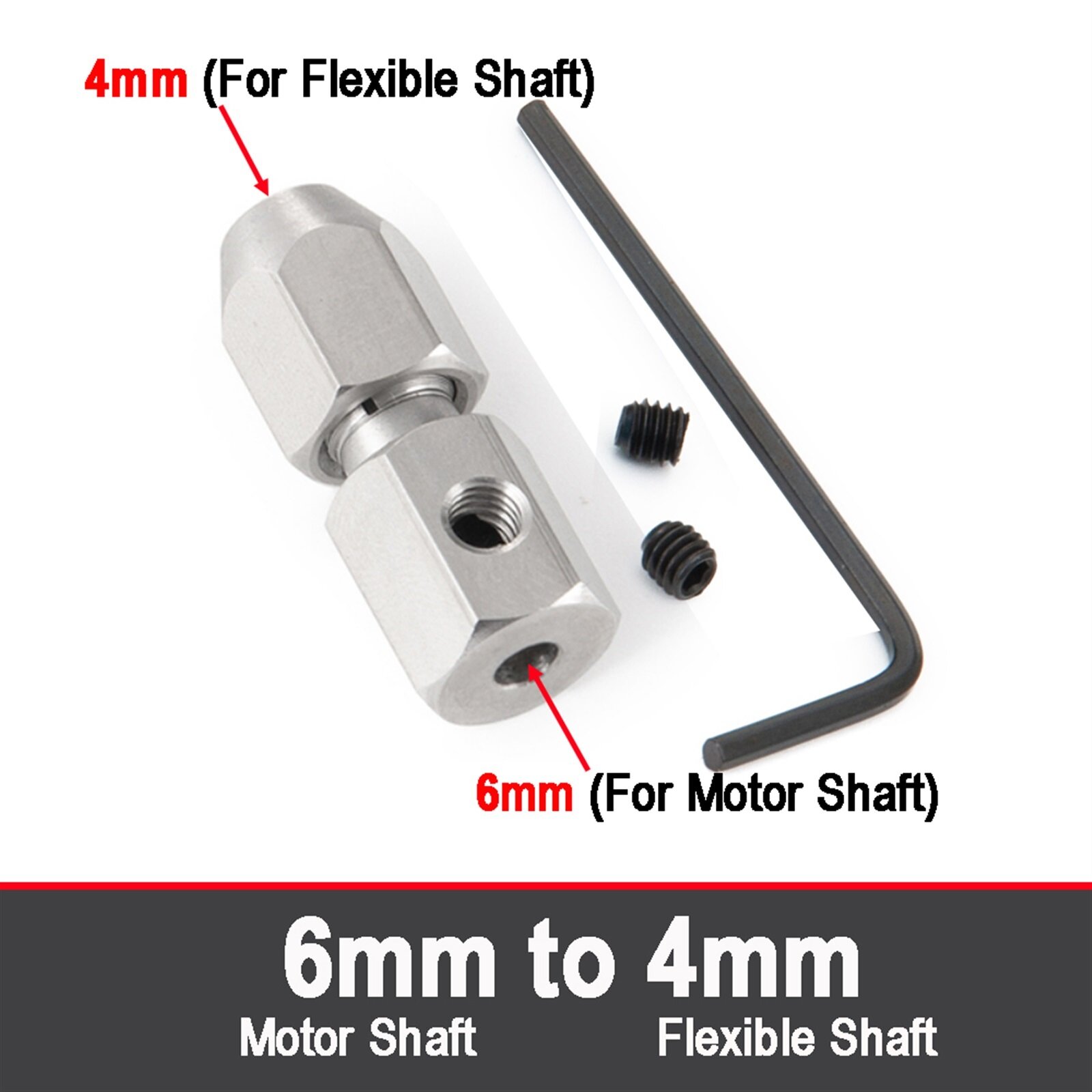 Вал мотора электролодки с дистанционным управлением, гибкая муфта из нержавеющей стали 4 мм, вал мотора 3,17 мм/4 мм/5 мм/6 мм