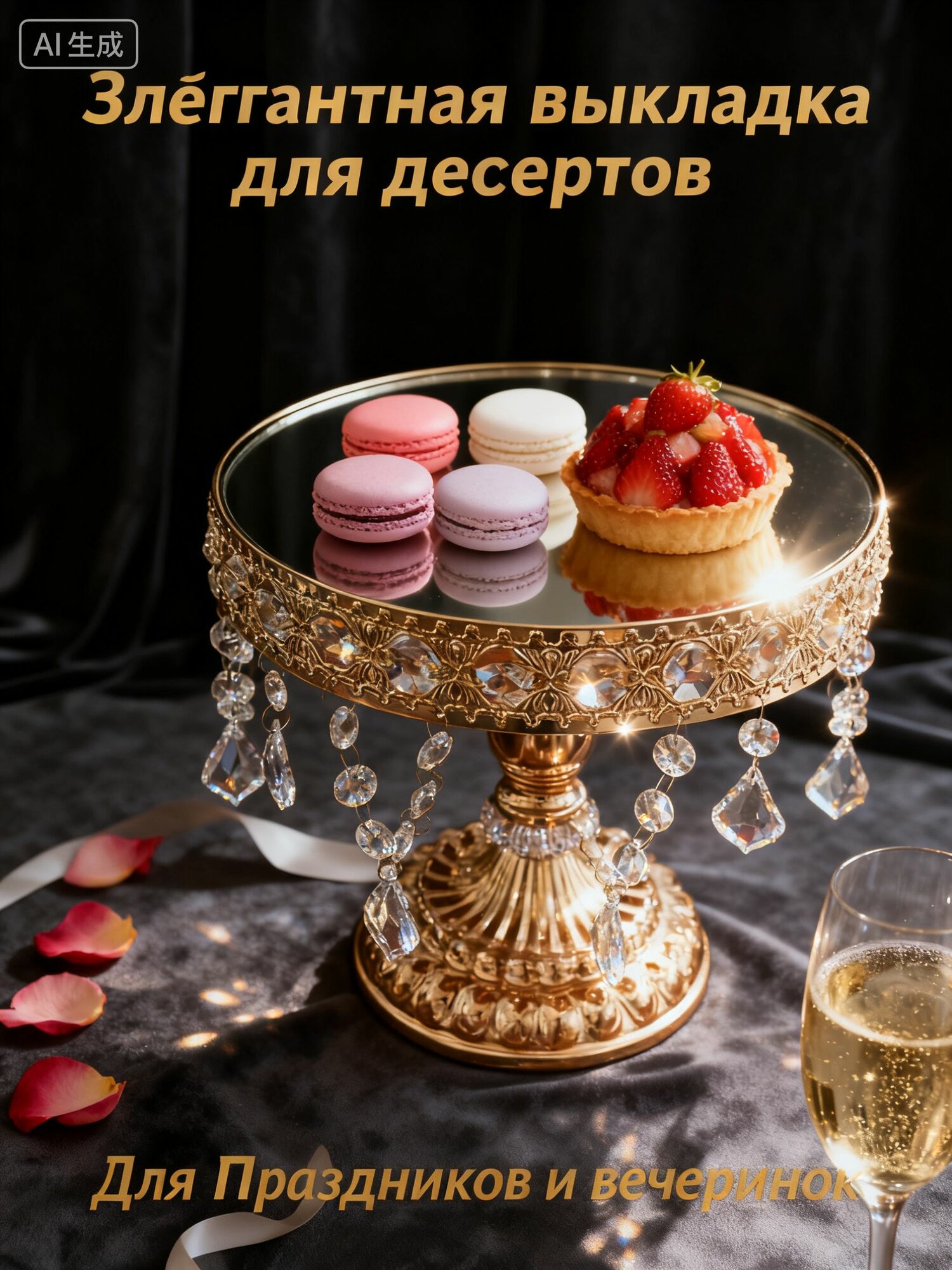 Поднос, 25 см х 25 см, 4 шт