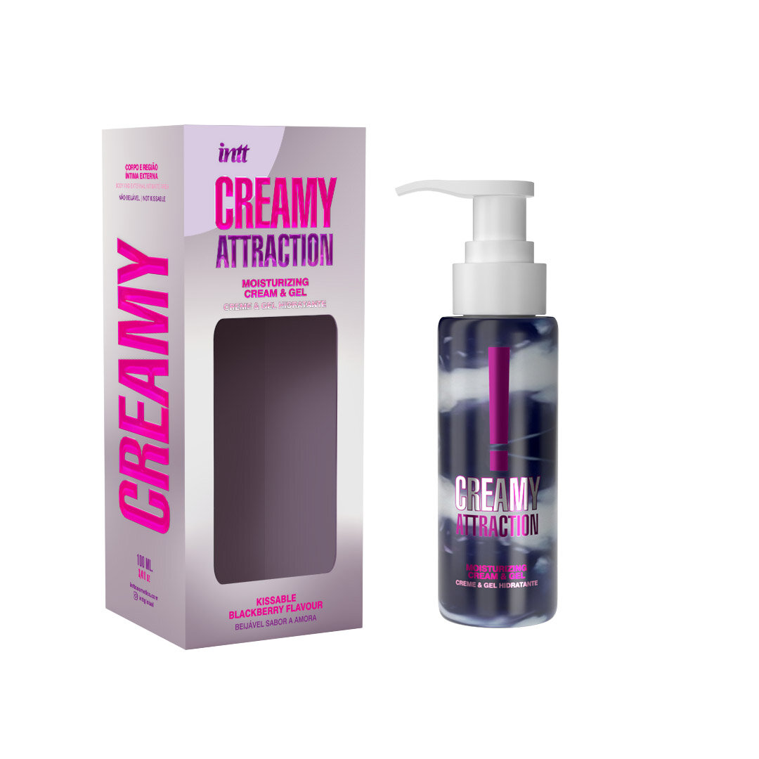Увлажняющий крем-гель для тела CREAMY ATTRACTION BLACKBERRY, 100 мл Intt