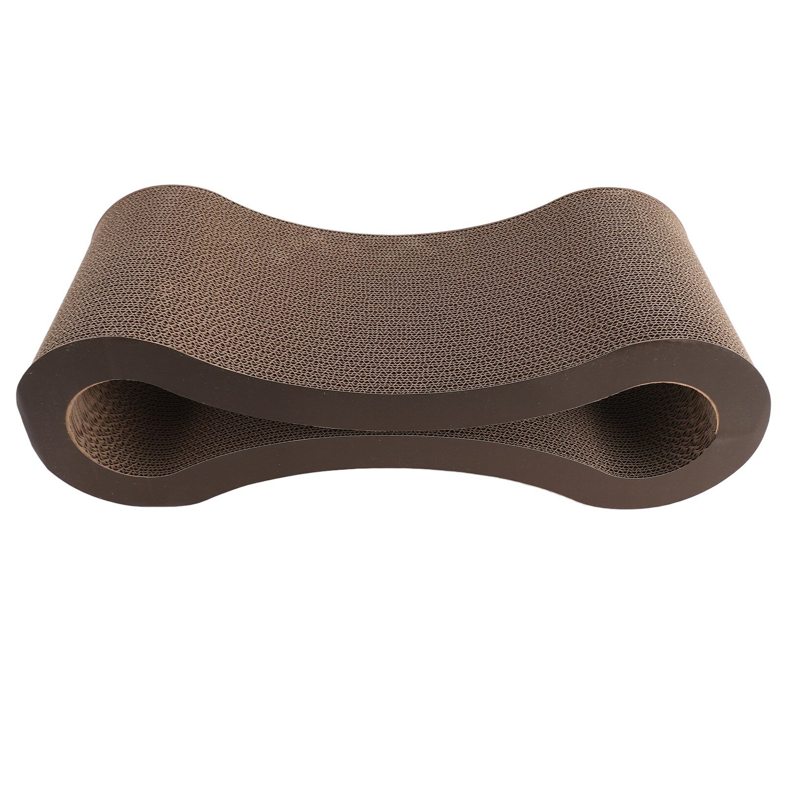 Когтеточка для кошек Lounge Защитная мебель Гофрированная картонная кровать для кошек Когтеточка Очень толстая эргономичная когтеточка Кофе