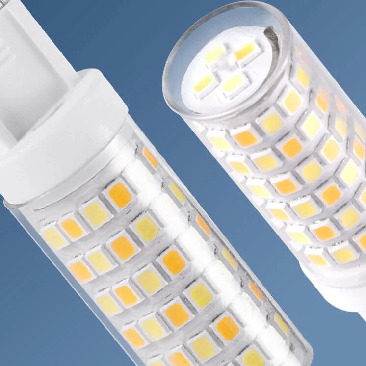 1 шт. светодиодная лампа с подсветкой G9 E14, переменный ток 220 В, 15 Вт, 7 Вт, 9 Вт, 12 Вт SMD2835 3000K, 4000K, 6000K, переключатель управления, без мерцания, керамические светильники