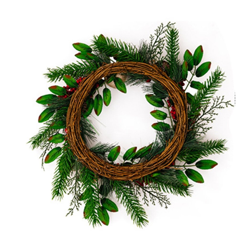 Рождественская сосновая игла венок для декоративного подвеска праздничных торговых центров.