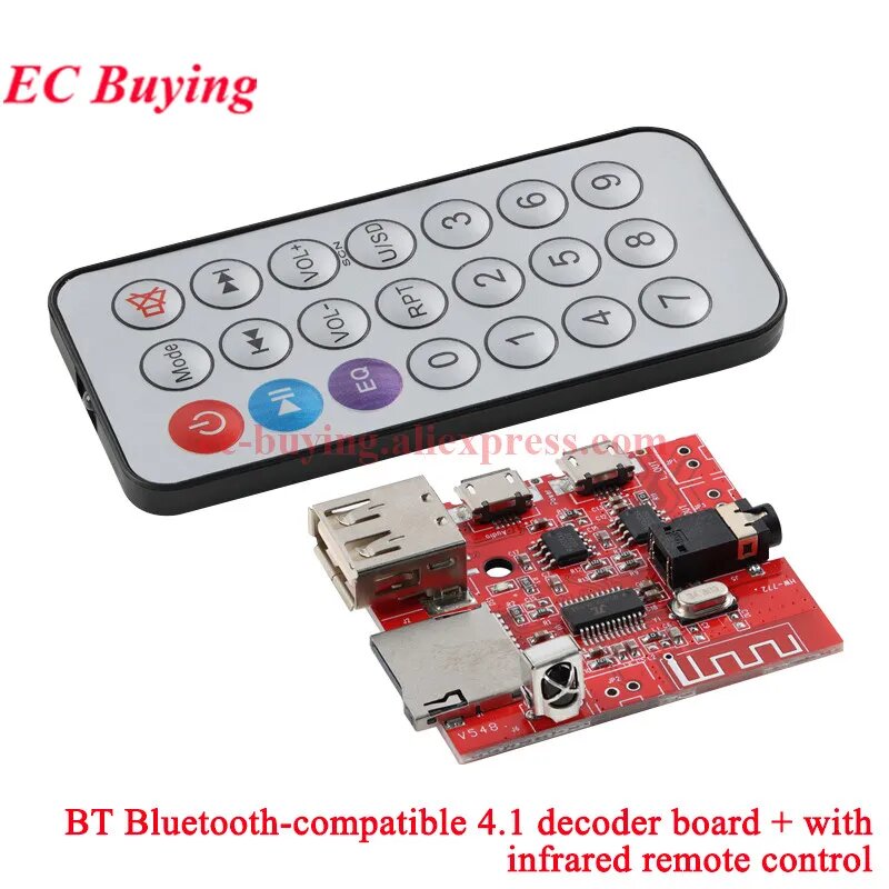 1-5 шт. XY-BT-Mini Bluetooth-совместимый аудиоприемник BT Ble 4,1 MP3 WAV декодер без потерь плата беспроводной стерео музыкальный модуль DIY
