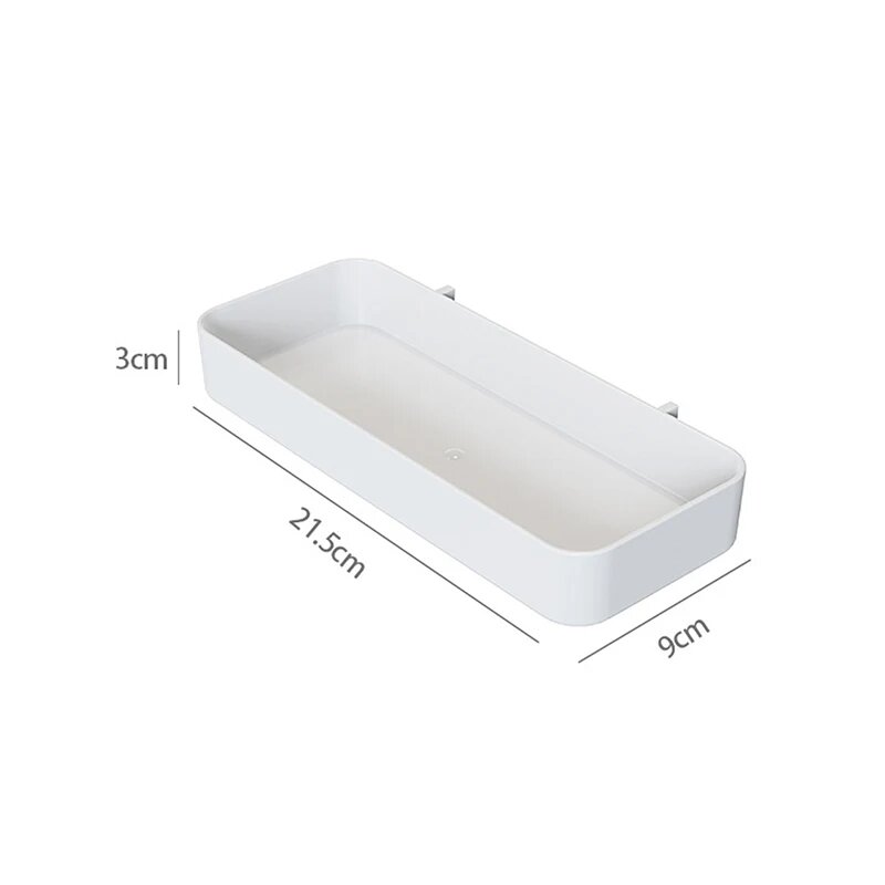 Белая настенная полка-бокс 21.5x9x3 см