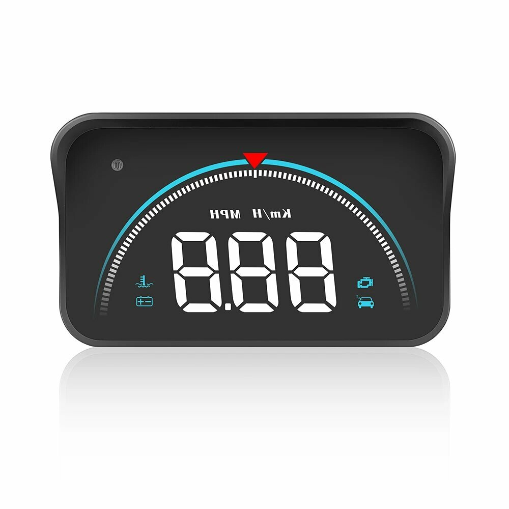 Новый HUD автомобильный проекционный дисплей OBD2 спидометр часы температура воды Вольт км/ч MPH авто электроника проектор лобового стекла, M8