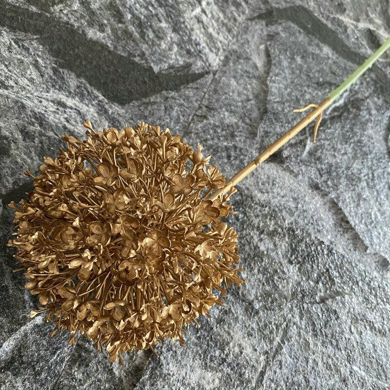 Пластиковое аллиум гигантеум свадебное украшение с большим листовым шаром для домашнего и праздничного декора золото