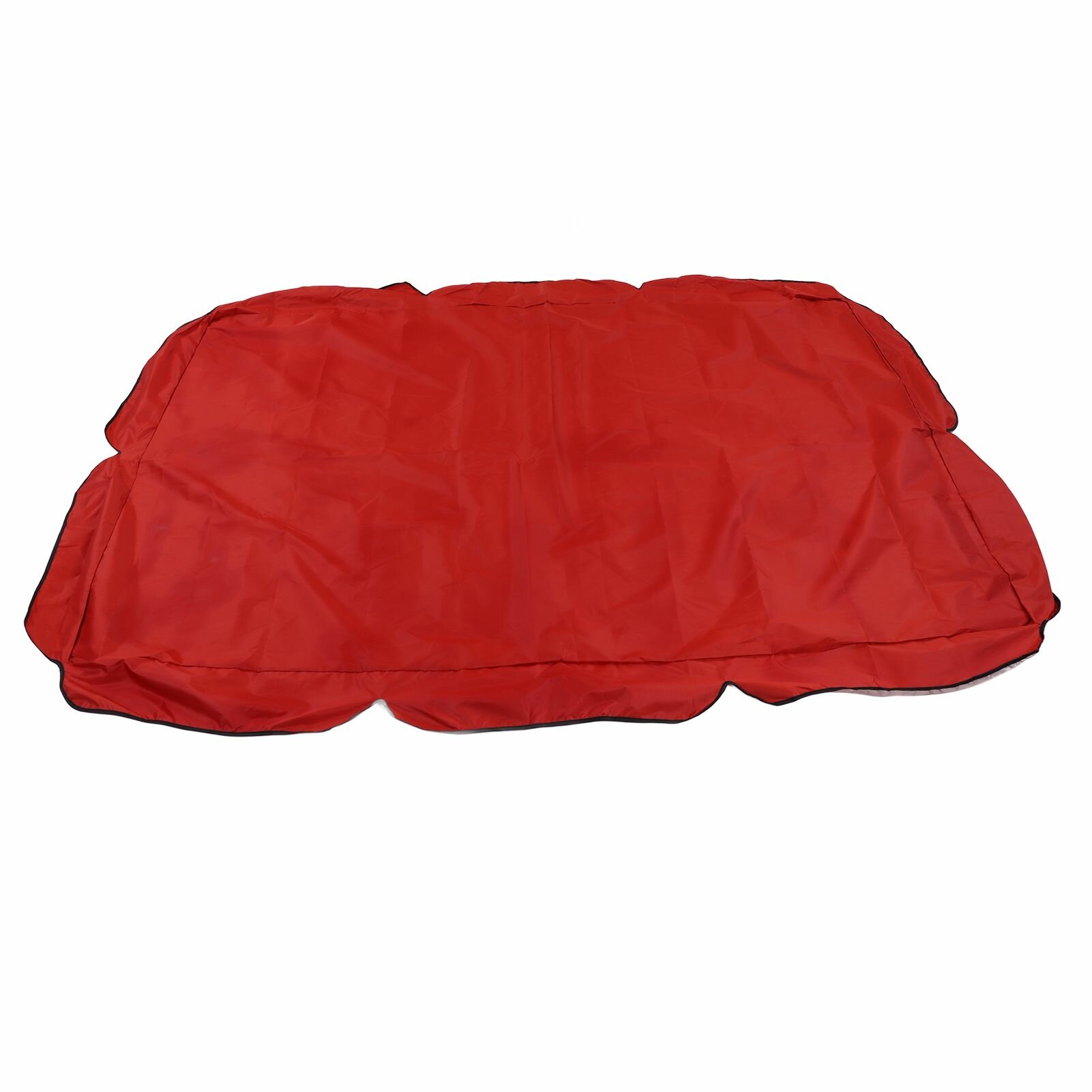 Навес для уличных качелей с серебряным покрытием, ткань Оксфорд, водонепроницаемая верхняя крышка для качающегося стула для сада, аксессуар для солнцезащитного козырька, красный