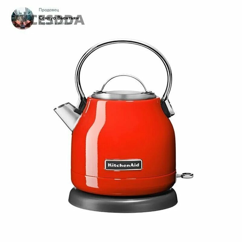 Электрический чайник Электрический чайник KitchenAid 5KEK1222 красный, красный, белый